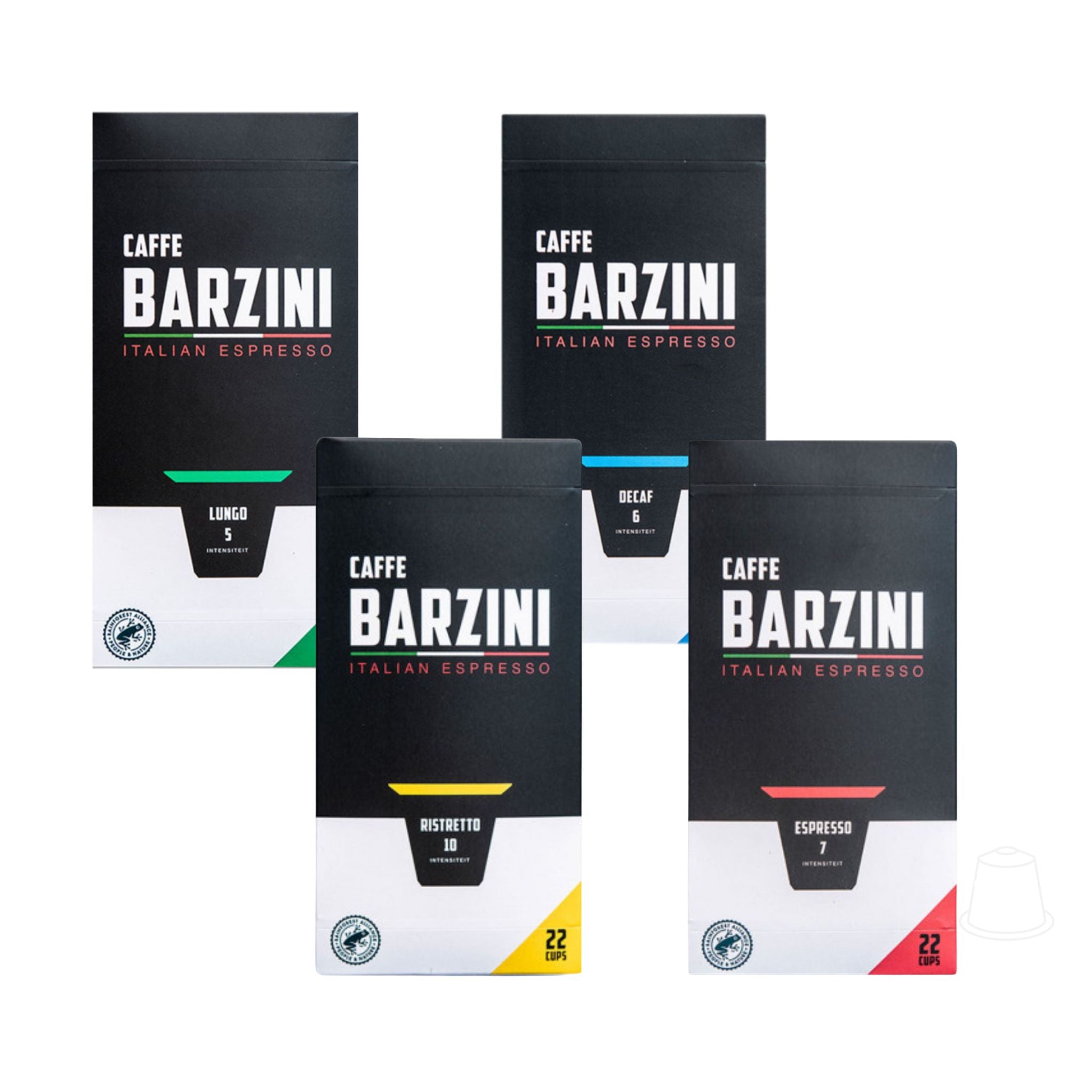 Barzini – Pack of 22 Nespresso Original Compatible Coffee Capsules ...