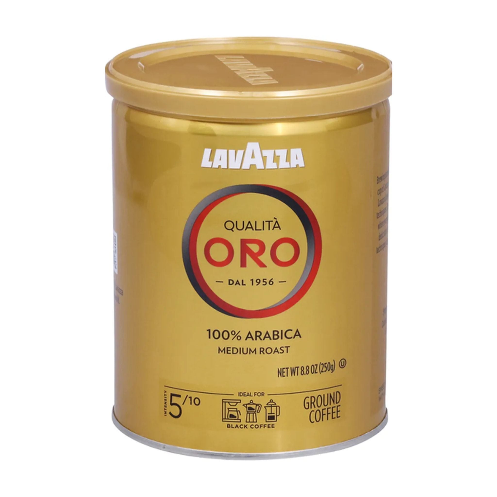 Lavazza Qualità Oro Ground Coffee 250g Tin 100% Arabica Medium Roast ...